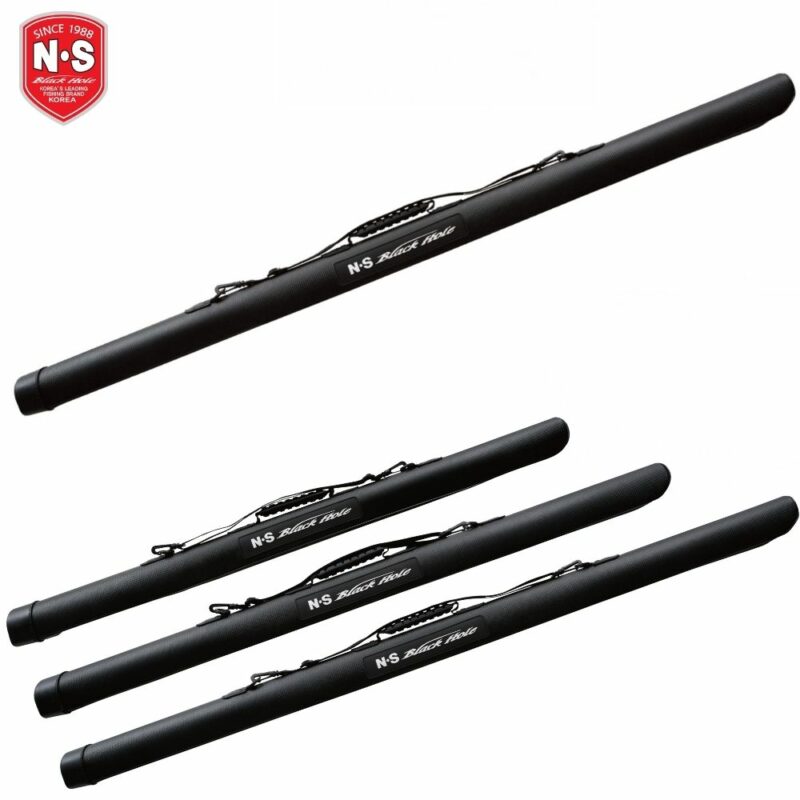 NS BLACK HOLE Fishing Rod Carry Black Carbon Looking SEMI HARD CASE ...