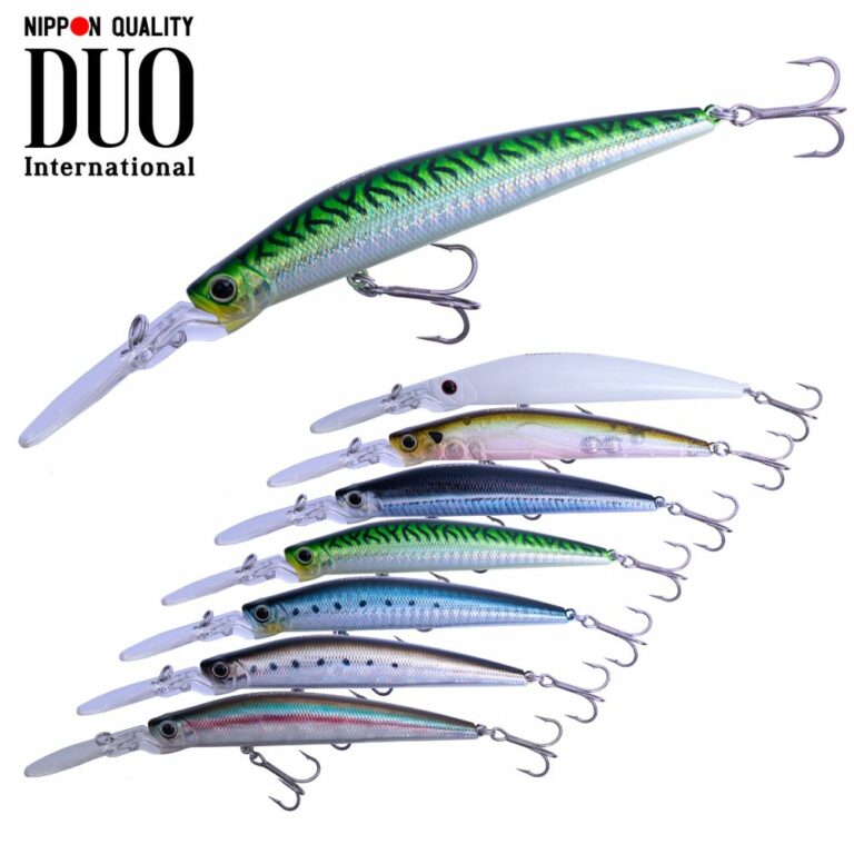 DUO Deep Diving Minnow Lure HACKER SLAVER CRANKING MINNOW 105SP SW ...